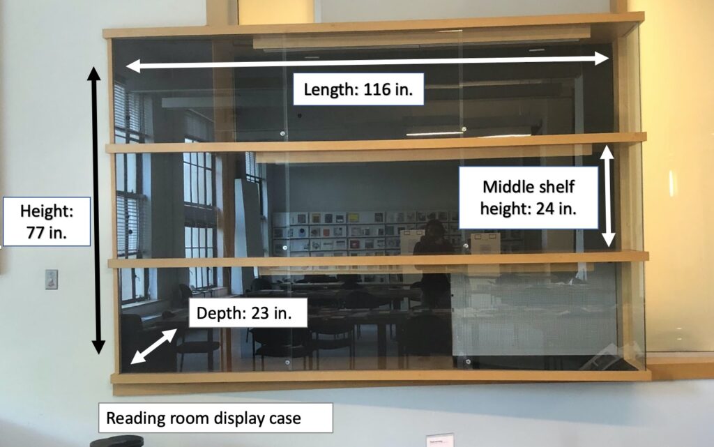 Reading room display case | MIT Libraries Exhibits