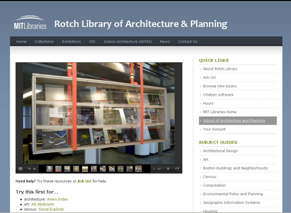 screen shot of new Rotch home page | News