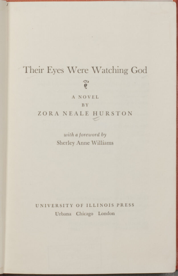 Year 118 – 1978: Their Eyes Were Watching God by Zora Neale Hurston ...